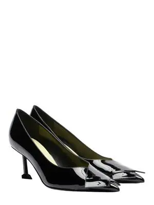 Givenchy Patent Leather Pointed Toe Pumps - Black