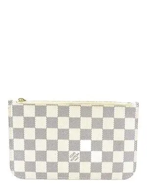 LOUIS VUITTON Louis Vuitton Damier Azur Pochette PM Beige Lining
