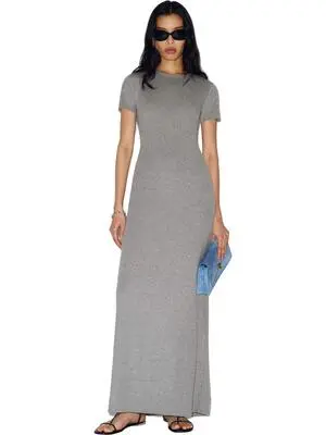 knit dress and sweater set Take A Little Time Mauve Knit Sweater Satin Maxi Dress Set main image 0