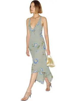REFORMATION Marysia Midi Dress - Green