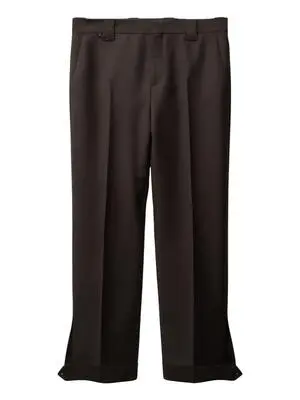 Versace Mohair Wool Trousers - Brown