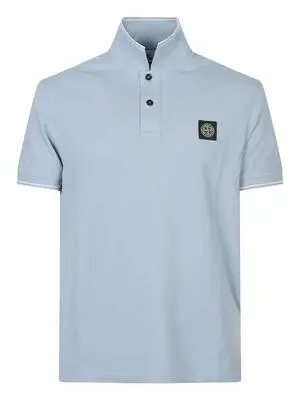 Stone Island Cotton Polo Shirt - Blue