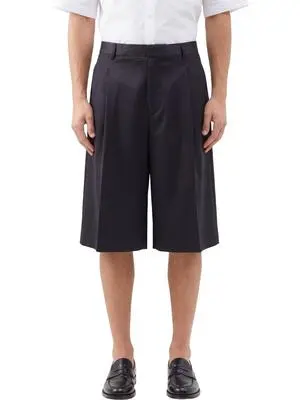 Ami Tailored Pleated Shorts - Black