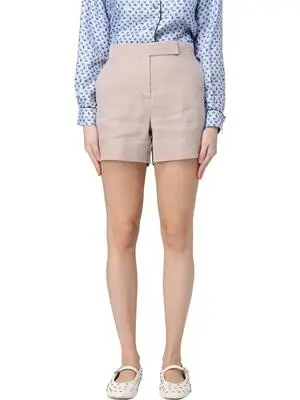 Max Mara Silk High-waisted Shorts - Brown