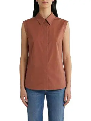 Brunello Cucinelli Sleeveless Shirt - Red