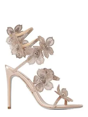 RENE CAOVILLA Rene Caovilla Embellished Floral High Heel Sandals