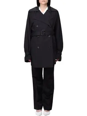 TOTEME Double Breasted Belted Jacket - Black