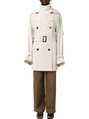 TOTEME Double Breasted Belted Jacket - White