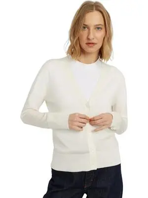Chinti & Parker Pure Merino Cardigan - Cream