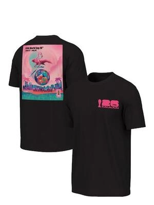 OUTERSTUFF 2026 Fifa World Cup Miami Host City Poster Graphic T-shirt - Black