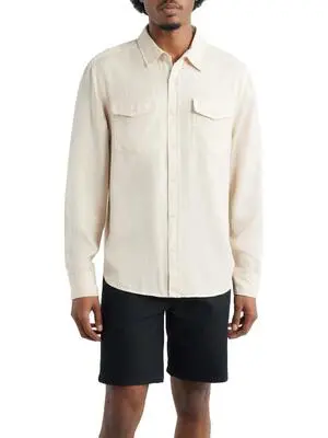 Brixton Cool Comfort Wayne Button-up Shirt - Whitecap
