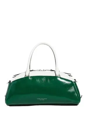 Tory Burch Small Satchel - Dark Kale/cirrus Cloud