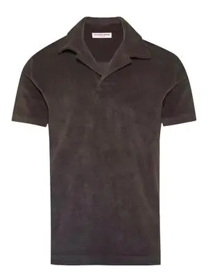 Orlebar Brown Terry Resort Short-sleeve Polo Shirt - Grey
