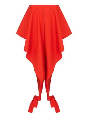 Alaïa Panelled Pant - Orange Sanguine