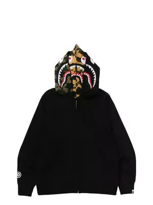 A BATHING APE Long-sleeve Zip Hoodie - Black