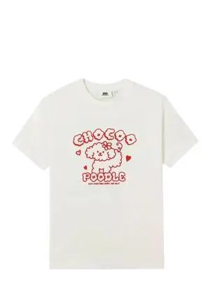 CHOCOOLATE Poodle Print T-shirt - Neutrals