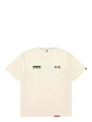 AAPE BY *A BATHING APE Logo-print T-shirt - Neutrals