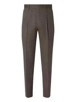 Zegna Pleated Trousers Grey