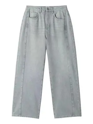 B+AB Five-pocket Wide-leg Jeans - Grey