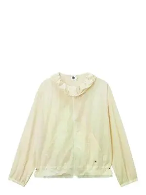 B+AB Ruffled Cotton Jacket - Neutrals