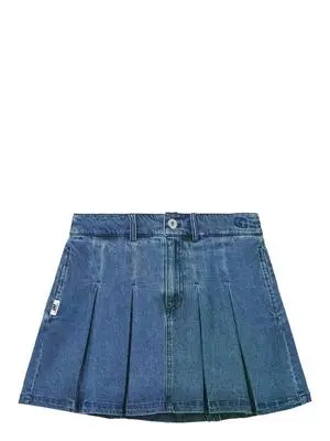 CHOCOOLATE Pleated Mini Skirt - Blue
