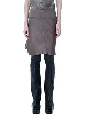 Rick Owens Mini Ribbed-waistband Skirt - Black