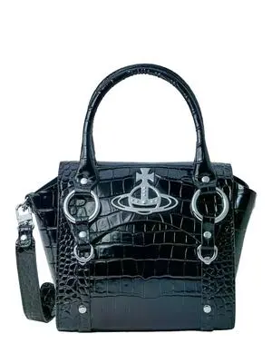 VIVIENNE WESTWOOD Logo-plaque Tote Bag - Black