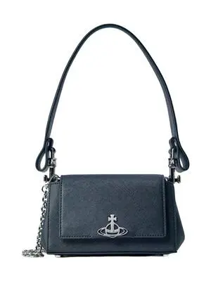 VIVIENNE WESTWOOD Hazel Logo-detail Shoulder Bag - Black