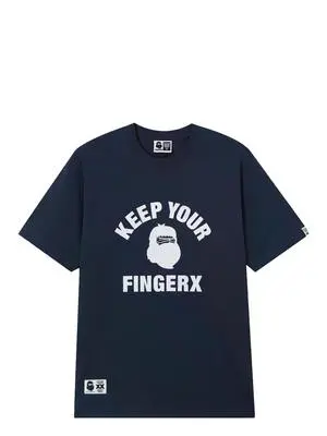 FINGERCROXX Graphic T-shirt Blue