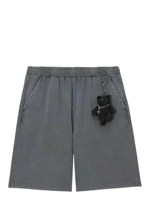 FIVE CM Bear-detail Shorts - Grey