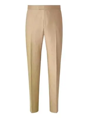 Zegna Oasi Linen Trousers - Neutrals