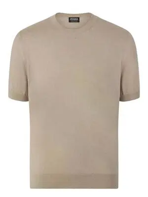 Zegna Oasi Cotton T-shirt - Neutrals