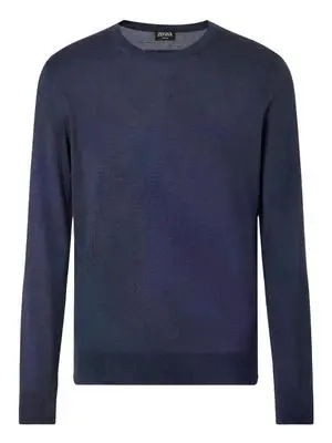 Zegna Crewneck Sweater - Blue