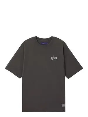 AFTERMATHS Elephant-embroidered T-shirt - Grey