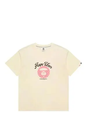 AAPE BY *A BATHING APE Graphic-print Crew-neck T-shirt - Neutrals
