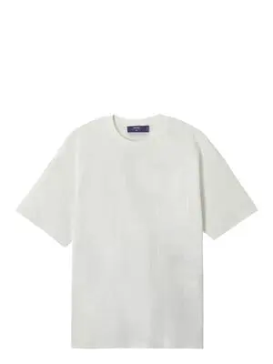 AFTERMATHS Round-neck Waffle T-shirt - Neutrals