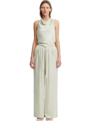 Significant Other Relaxed Wide-leg Pants - Moss