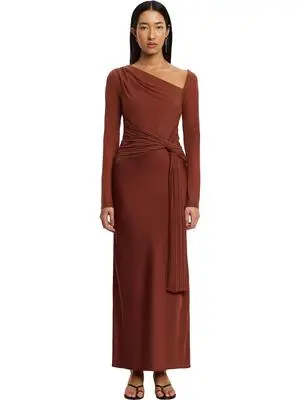 Significant Other Long Sleeve Maxi Dress - Carob