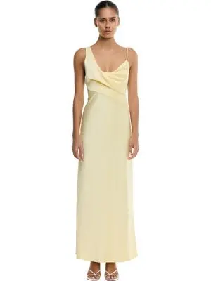 braided halter maxi dress Lime Braided Multiwear Open Back Cut Out Tie Up Slit Dress Large
