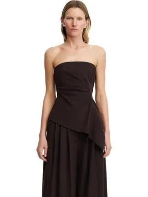 Significant Other Cassidy Strapless Top - Chocolate