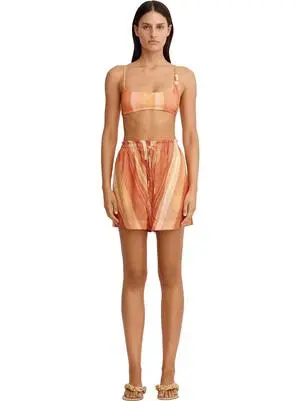 Significant Other Linen Shorts - Sherbet Stripe