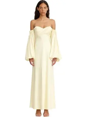 Significant Other Off Shoulder Midi Dress - Butter