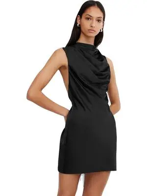 Significant Other Annabel Bias Mini Dress - Black