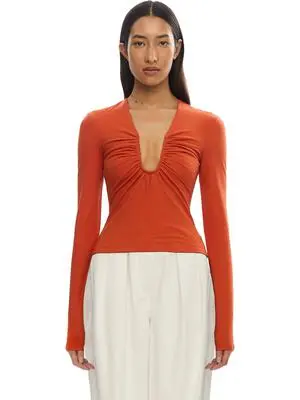 Significant Other Long Sleeve Top - Rust
