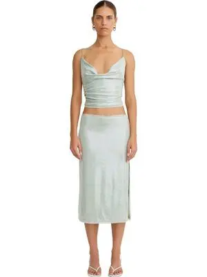 Significant Other Victoria Sequin Skirt - Honeydew