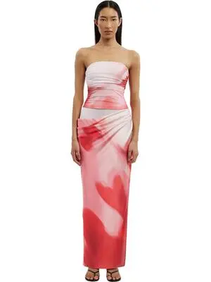 Significant Other Printed Maxi Skirt - Rosewater Haze