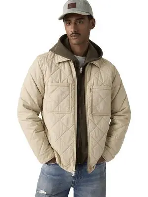 LEVI'S Diamond Quilted Overshirt - Safari