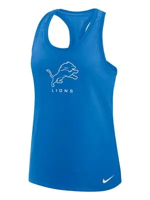 Nike Detroit Lions Dri-fit Nfl Racerback Tank Top - Blue