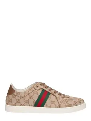 Gucci Stretch" Gg Pattern Canvas Sneakers - Beige