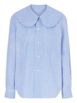 Comme Des Garçons Gingham Cotton-poplin Shirt - Blue
